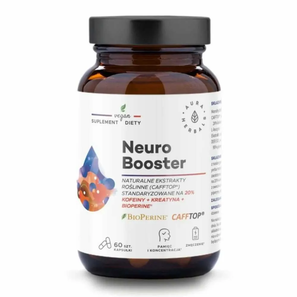Neuro Booster 60 Kapsułek - Aura Herbals – MarketBio