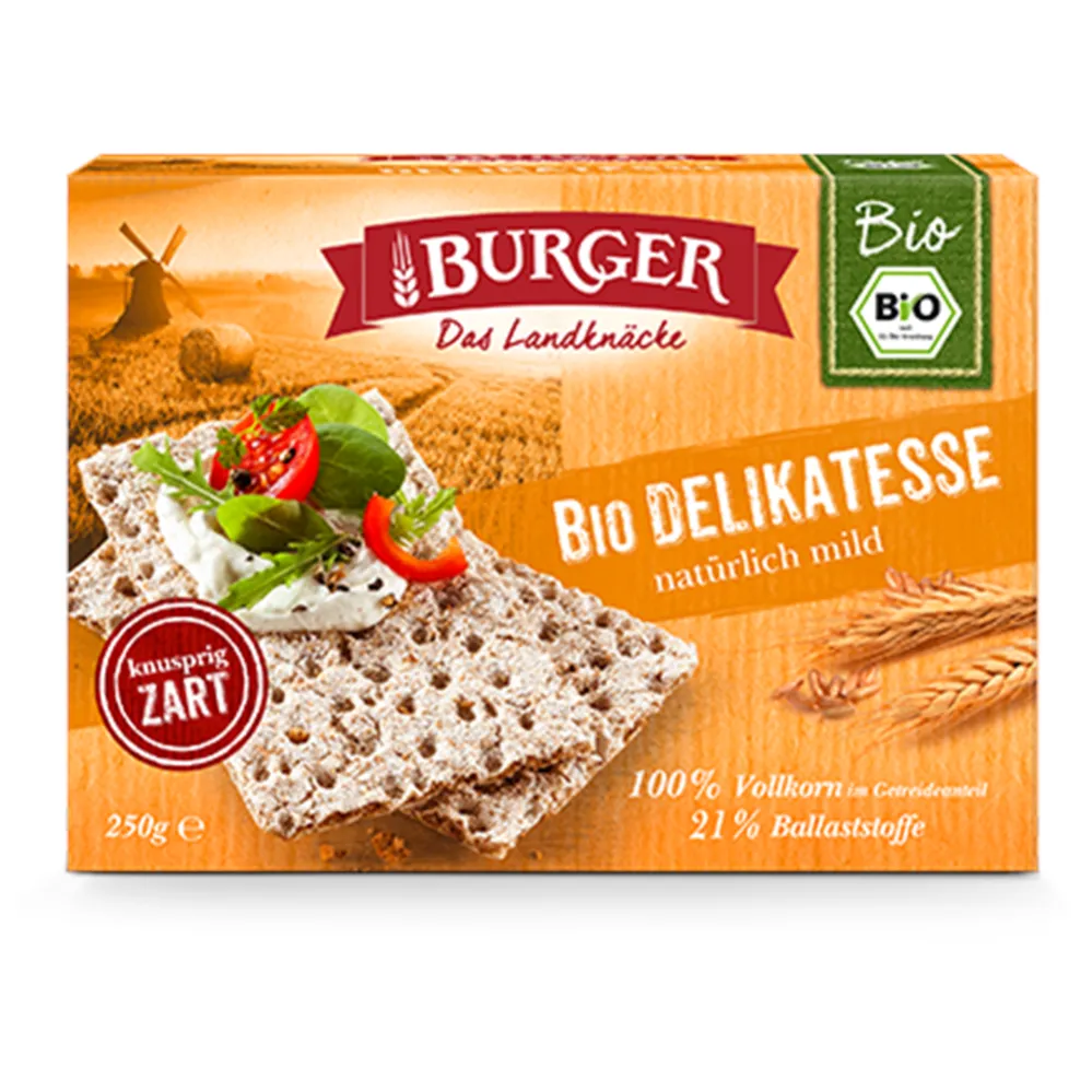 Pieczywo Chrupkie Żytnie Razowe Bio 250 G - Burger