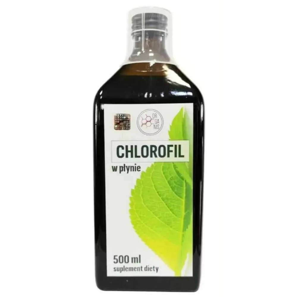 Chlorofil w Płynie 500 ml Szklana Butelka - Organis – MarketBio