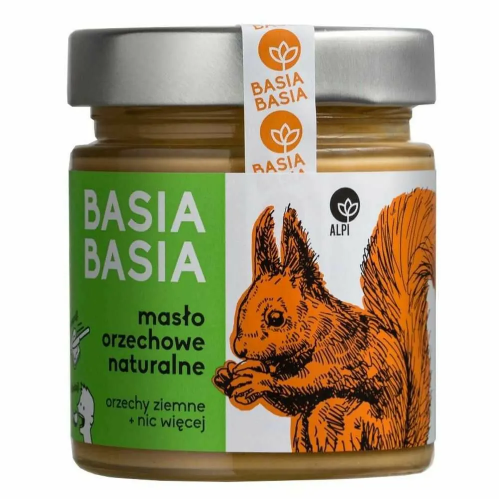 Krem Orzechowy Naturalny 210 g - Basia Basia – MarketBio