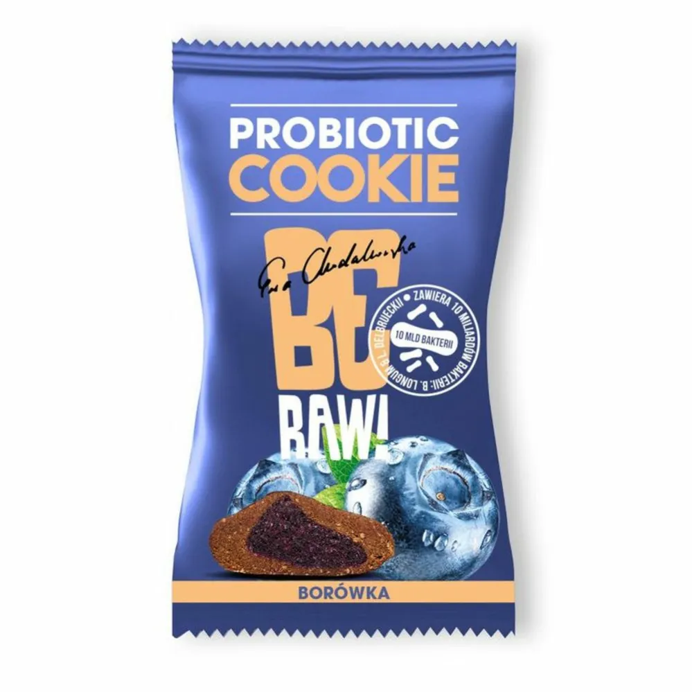 BeRaw Probiotic Cookie Borówka 20 g Purella – MarketBio