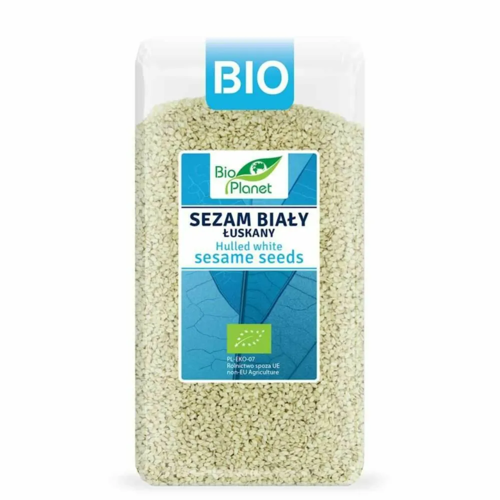 Sezam Biały Łuskany Bio 400 g - Bio Planet – MarketBio