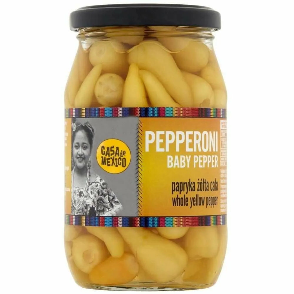 Papryka Pepperoni Żółta Baby 325 g - Casa de Mexico – MarketBio