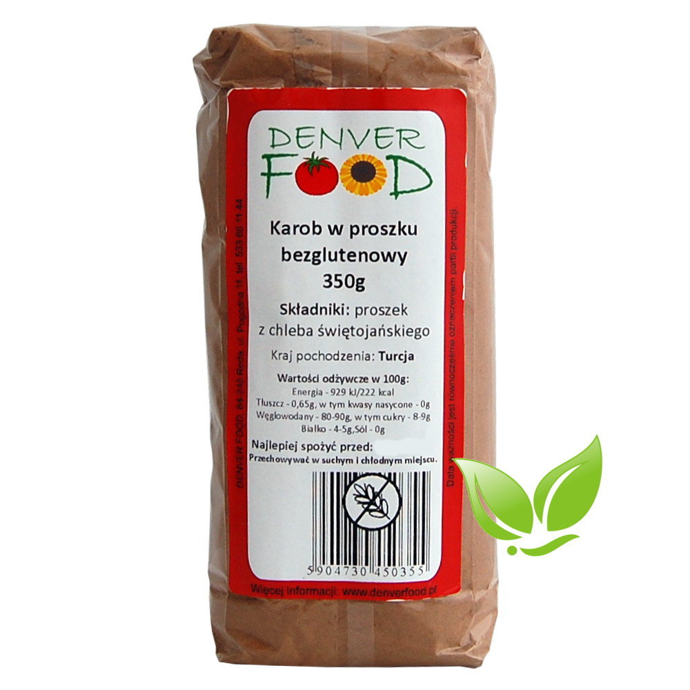 Karob w Proszku Bezglutenowy 350 g Denver Proszek z Chleba ...